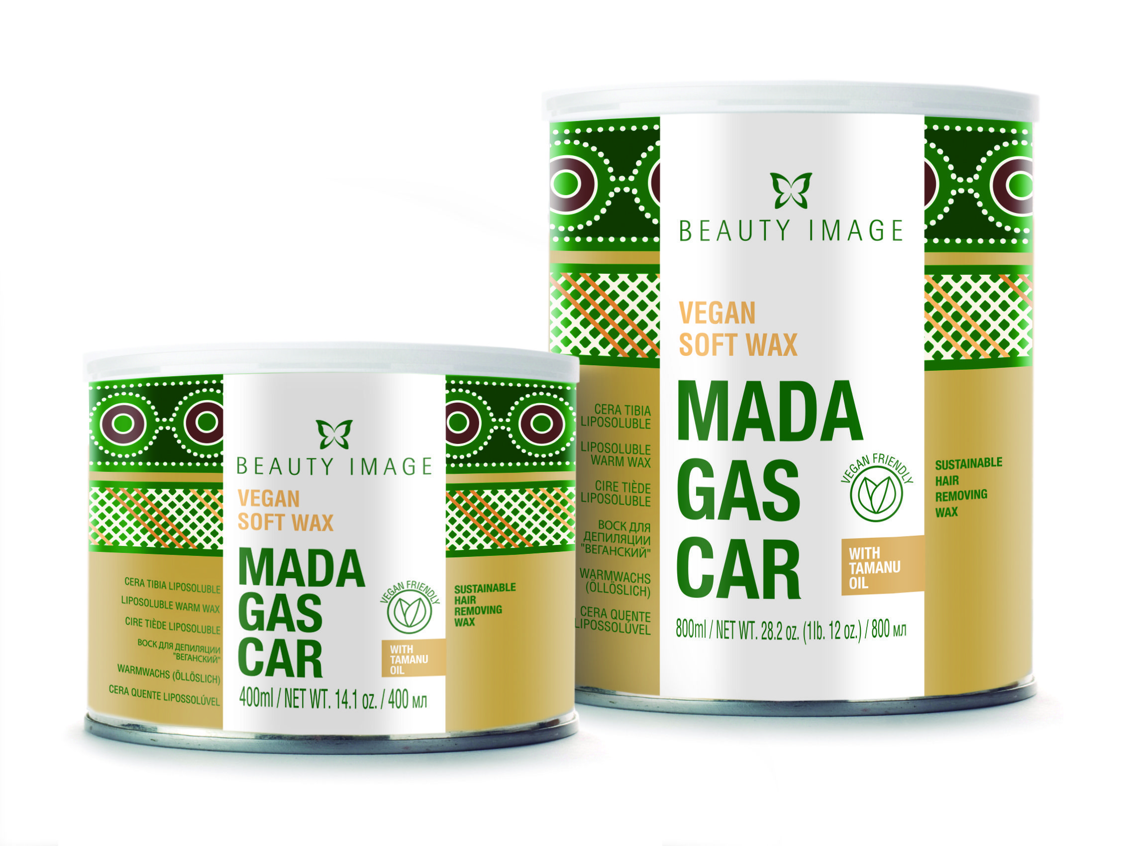 BI MADAGASCAR VEGAN SOFT WAX 400ml - BEAUTY IMAGE : BEAUTY IMAGE